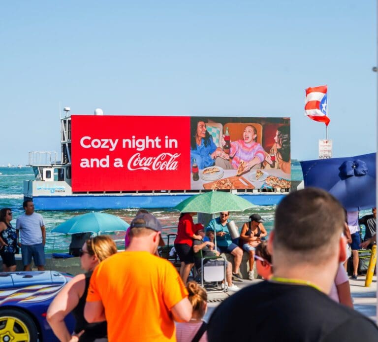 Digital Billboard Boats South Florida | Ballyhoo Media